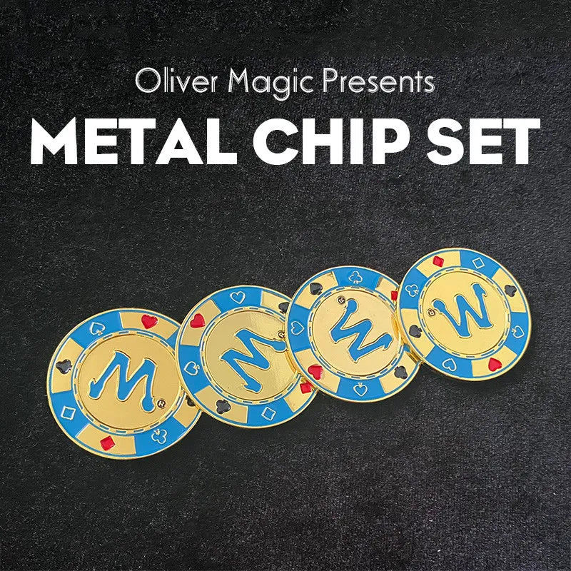 Metal Chip Set by Oliver Magic | V2 MAGIC SHOP